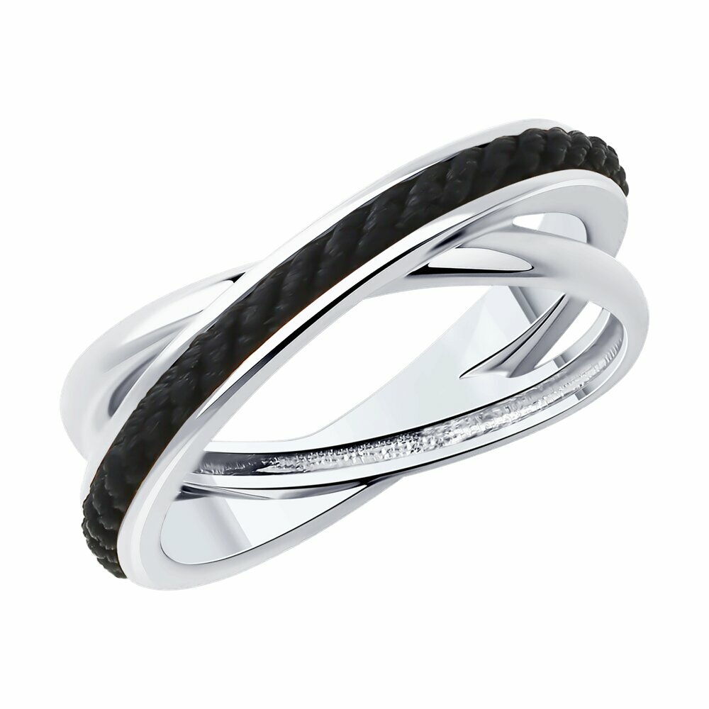 Кольцо, серебро, 925 проба, родирование