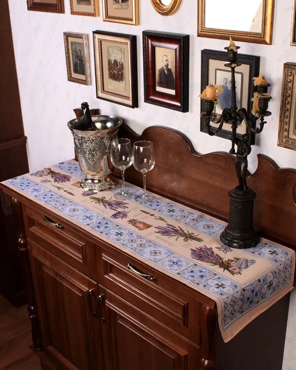 Скатерть-дорожка "Пасхальный букет для любимой" Гобелен 144 x 38 см.