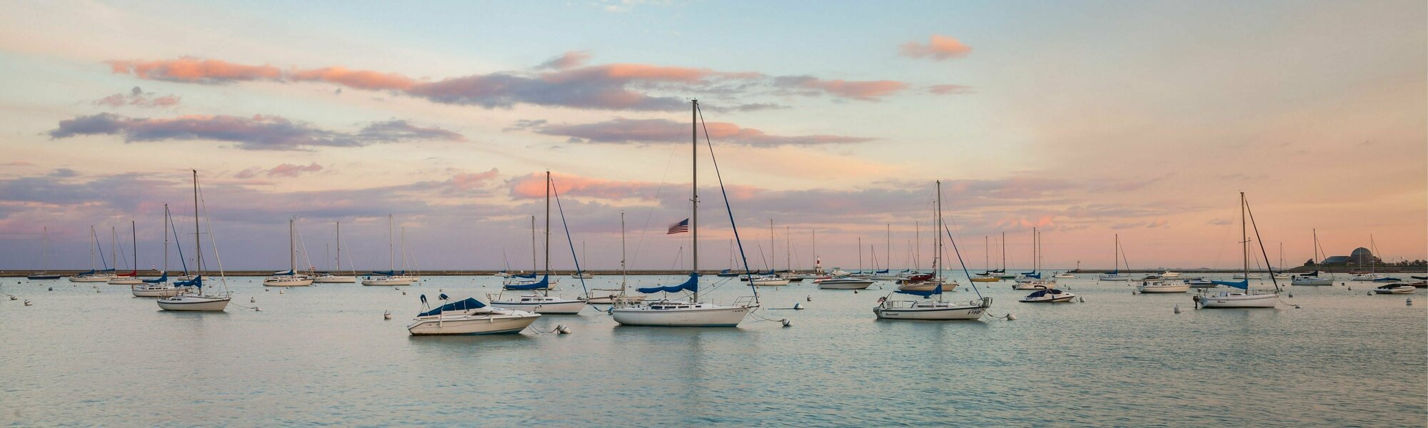 Кухонный фартук"Яхты" 3000*600мм, АБС пластик, фотопечать