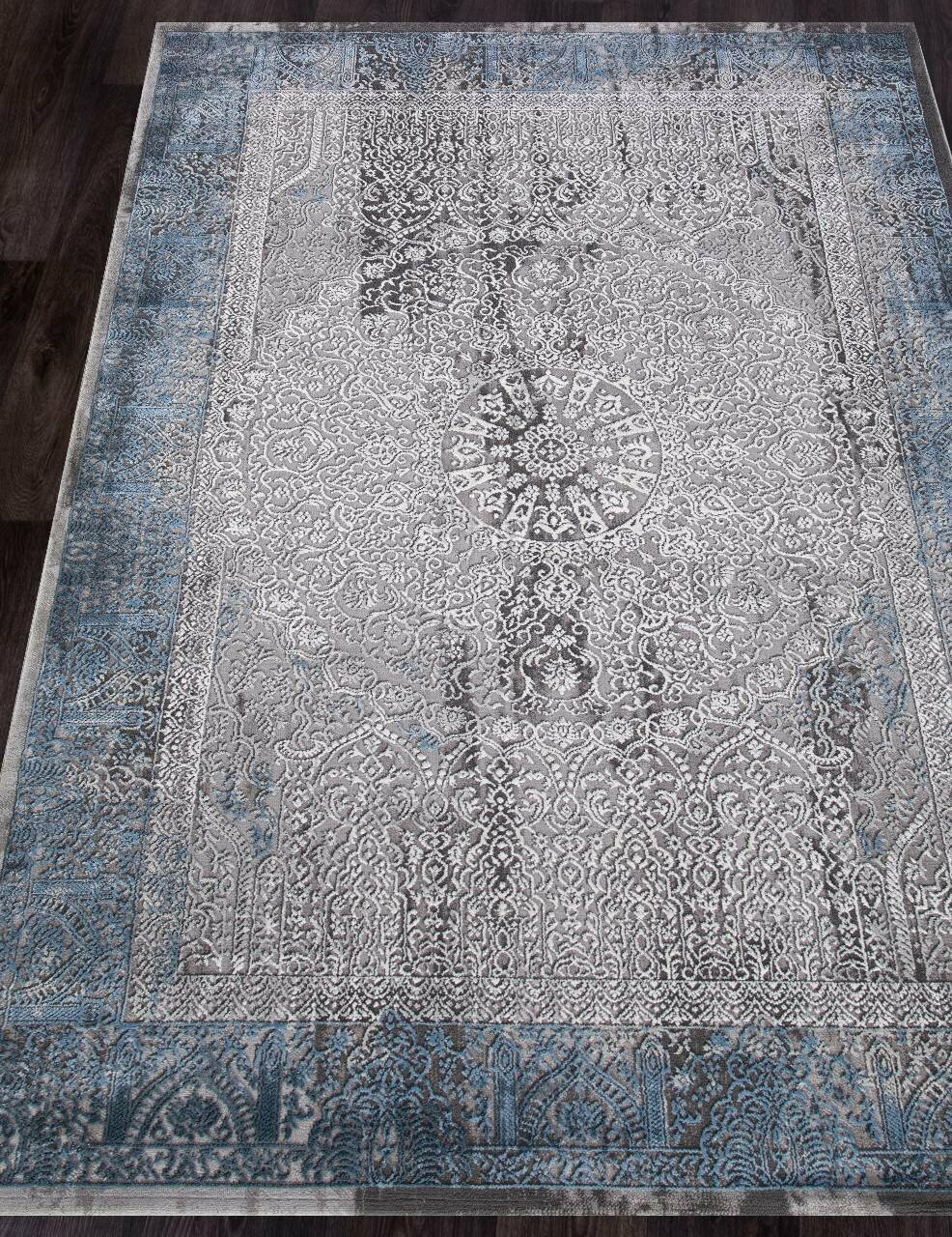 Ковер турецкий на пол в гостиную в спальню 160х300 см светлый классический ворс 10 мм 242422 ковренок