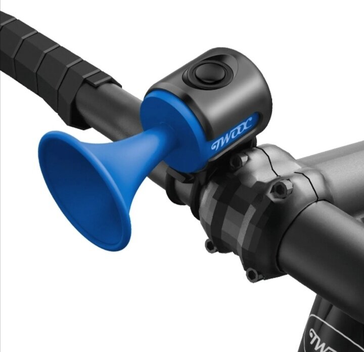 Электрический звонок для велосипеда, громкий сигнал, 120 дб, для самоката, электронный гудок, клаксон цвет синий