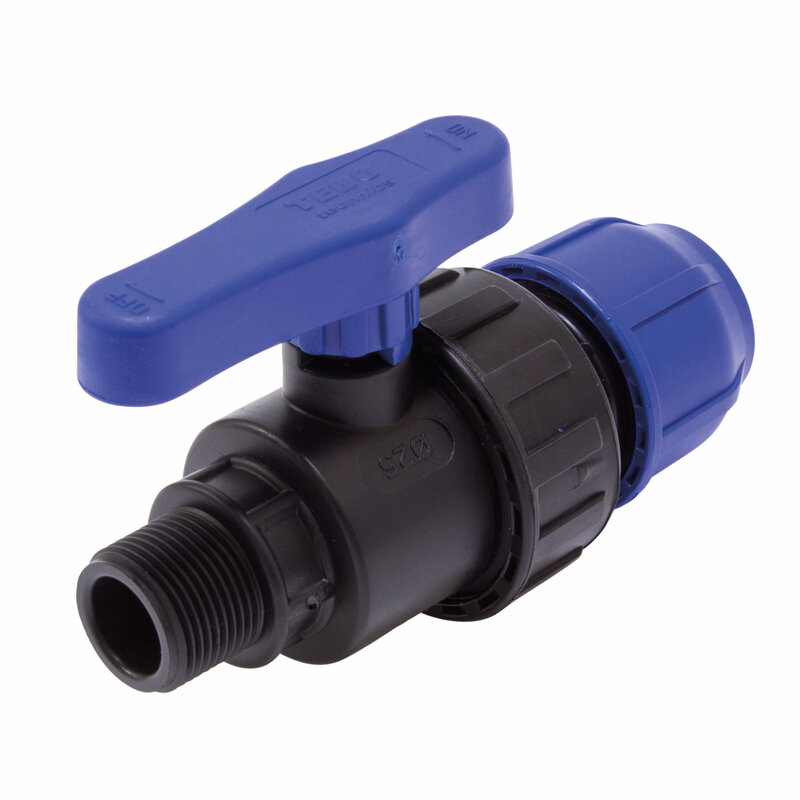 Кран шаровой ПНД разъемный 32 x 1" нар. резьба (5)