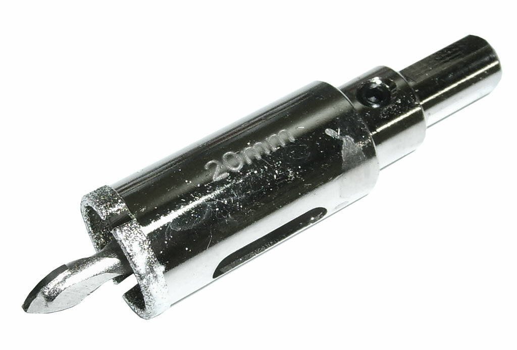 Коронка алмазная 25мм керамогран/стекло со сверлом 31025