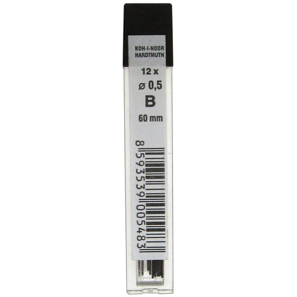 Грифели запасные 0,5 мм B KOH-I-NOOR комплект 12 шт 4152/B 415200B005PKRU