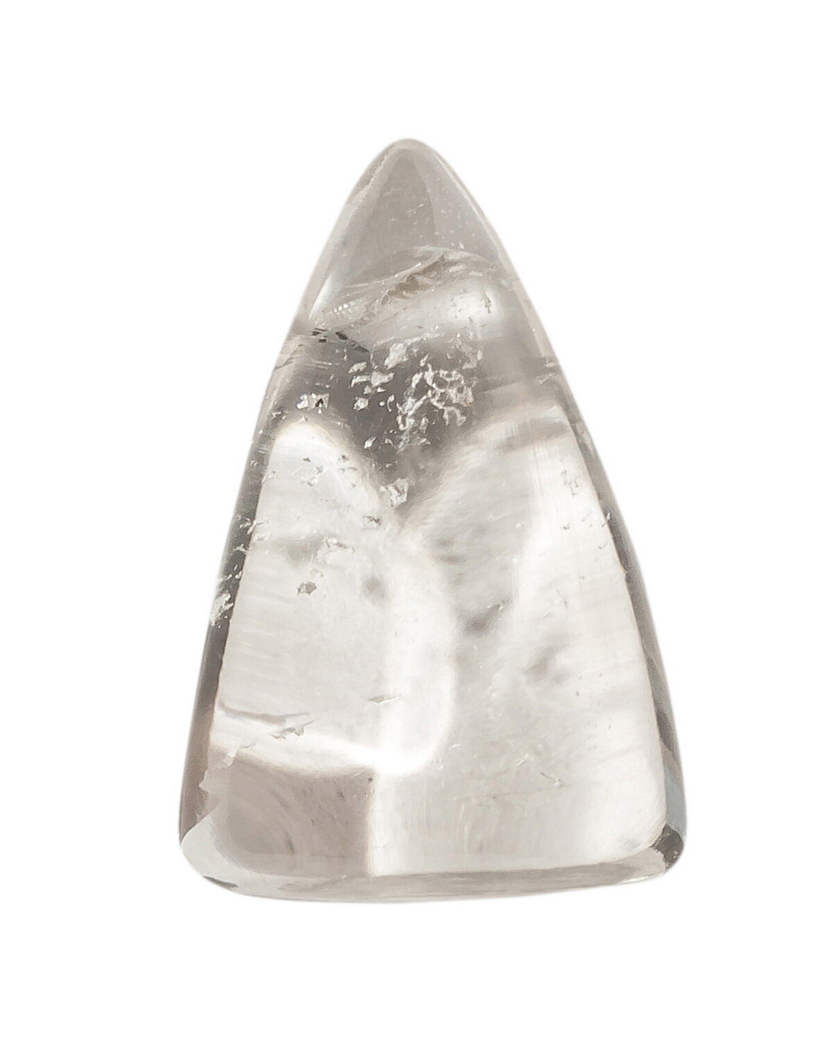 Кабошон-линза дымчатый кварц 22х14х9 мм.