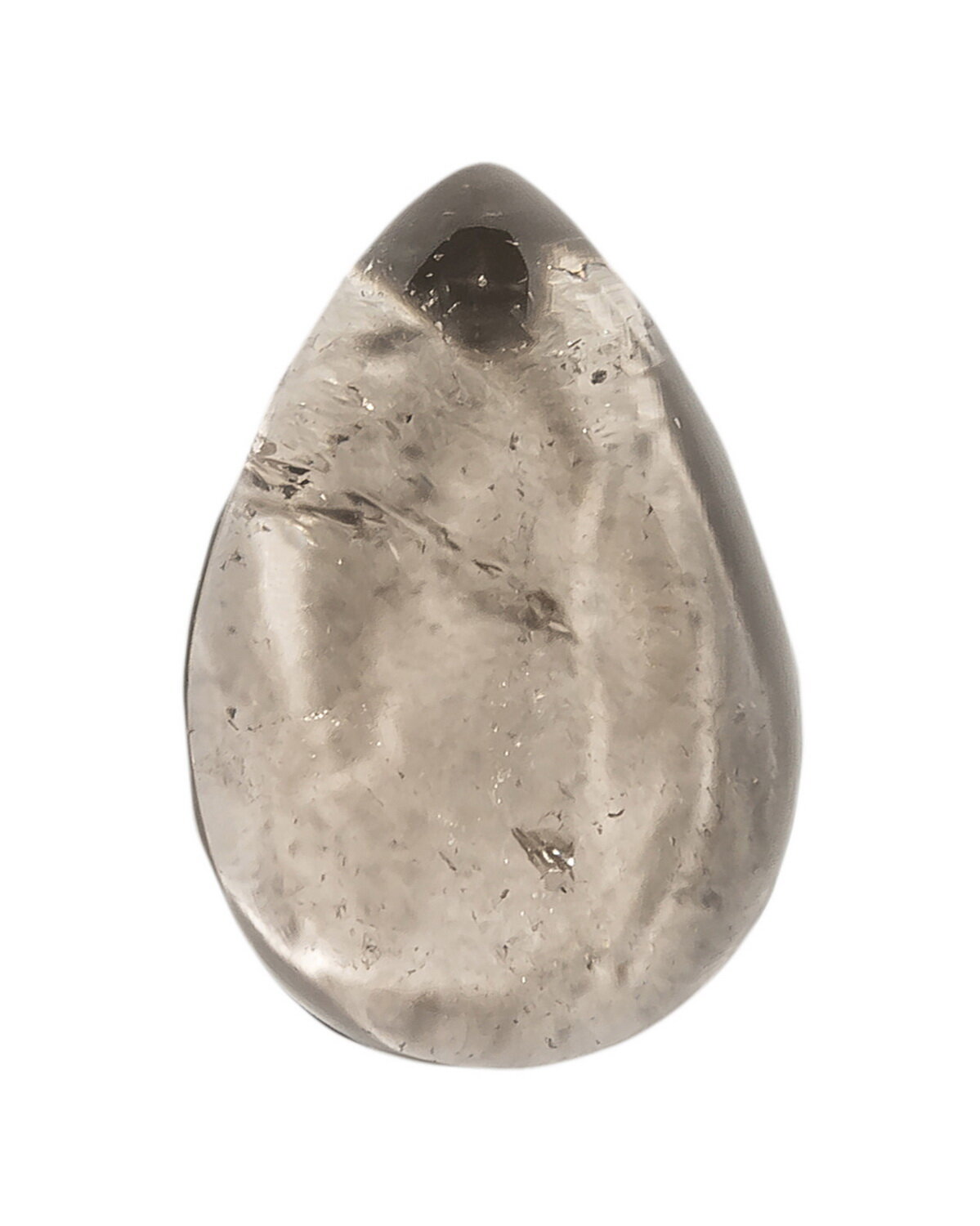 Кабошон дымчатый кварц 23х16х9 мм.