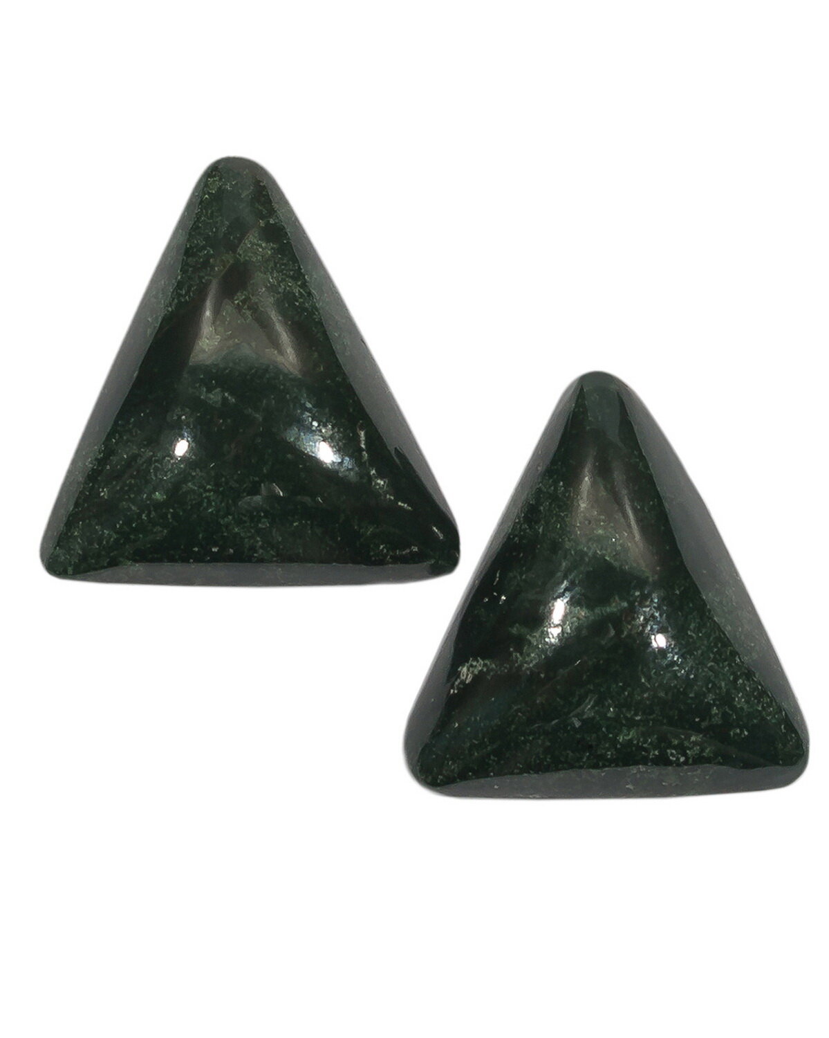 Кабошон гелиотроп (пара) 18х17х5 мм.