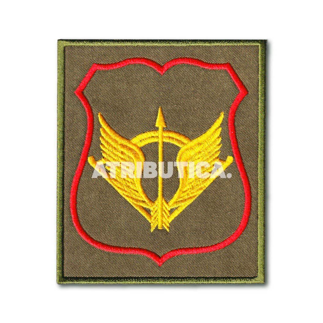 Нашивка ( Шеврон ) На Рукав Командования ССО РФ Приказ №300 Красный Кант / Оливковая (Оливковый / На липучке)