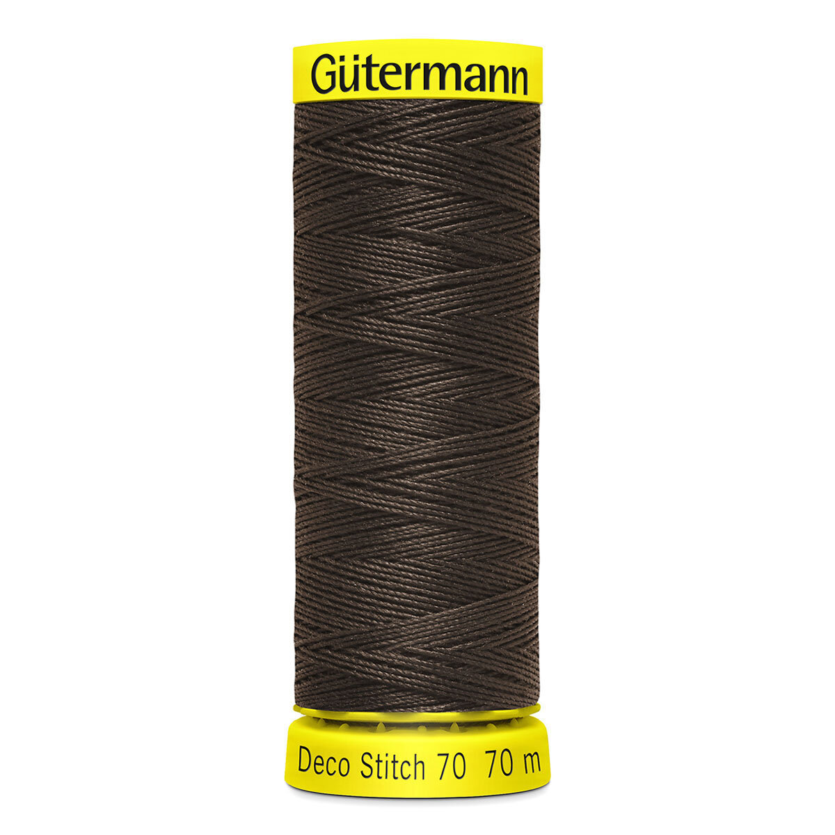 Нитки швейные Deco Stitch 70, 70 м*5 шт, для декоративных швов, Gutermann (696 темный шоколад)
