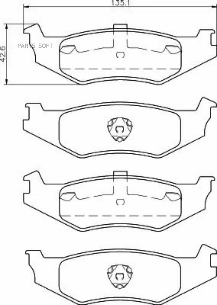 MINTEX MDB2306 Снято с производства Колодки тормозные дисковые задн. NEON Mk II NEON II Stufenheck NEON II NEON II ()