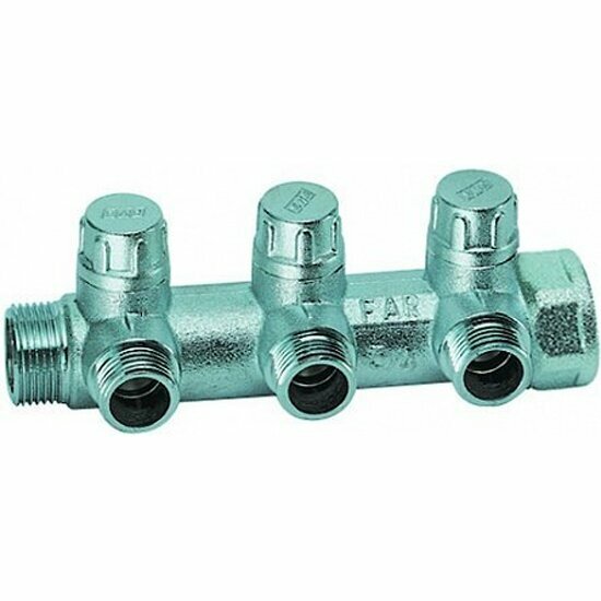 Коллектор Far 3/4"ВР-НР с 3 отв. М24х19 ( FK 3878 C3403)