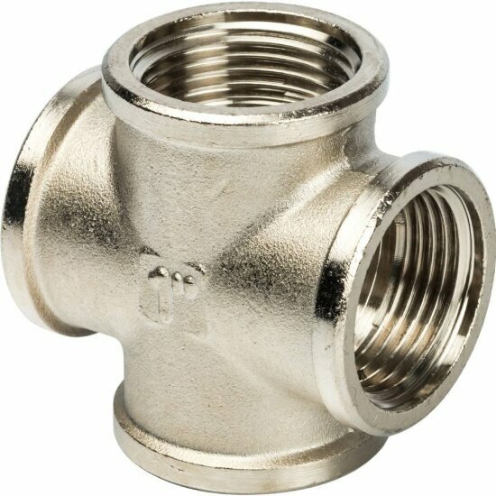 Крестовина Stout SFT-0031-000001 ВВ никелированная 1"