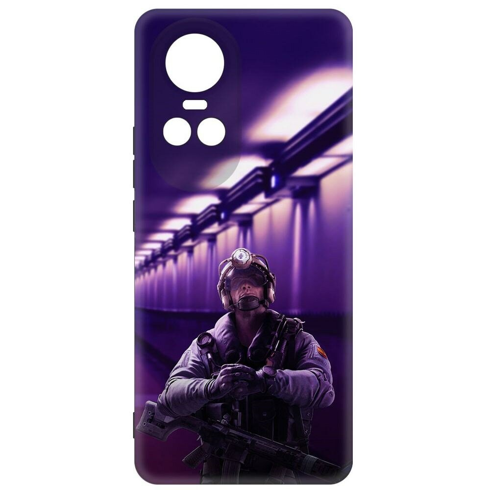 Чехол-накладка Krutoff Soft Case Cтандофф 2 (Standoff 2) - Неон для Oppo Reno10 Pro 5G черный