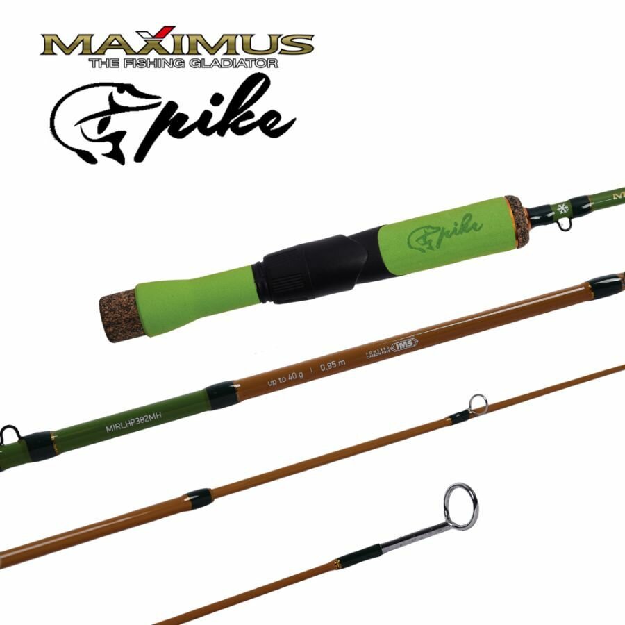 Удочка для зимней рыбалки Maximus Long Hand Pike 382MH 95 см тест до 40 гр на судака, щуку, окуня