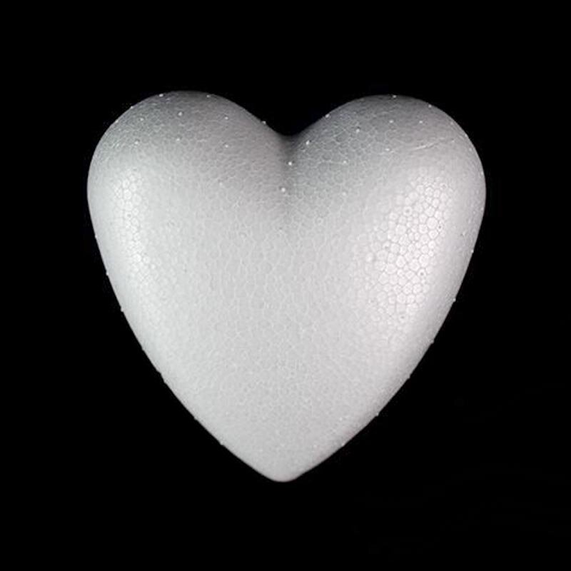 Фигурка пенопластовая 0009951 Сердце объемное 7 см, цена за 1 шт.