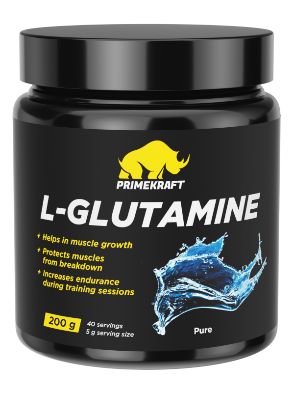 Prime Kraft L-Glutamine, (Чистый) L-Глютамин 200 г