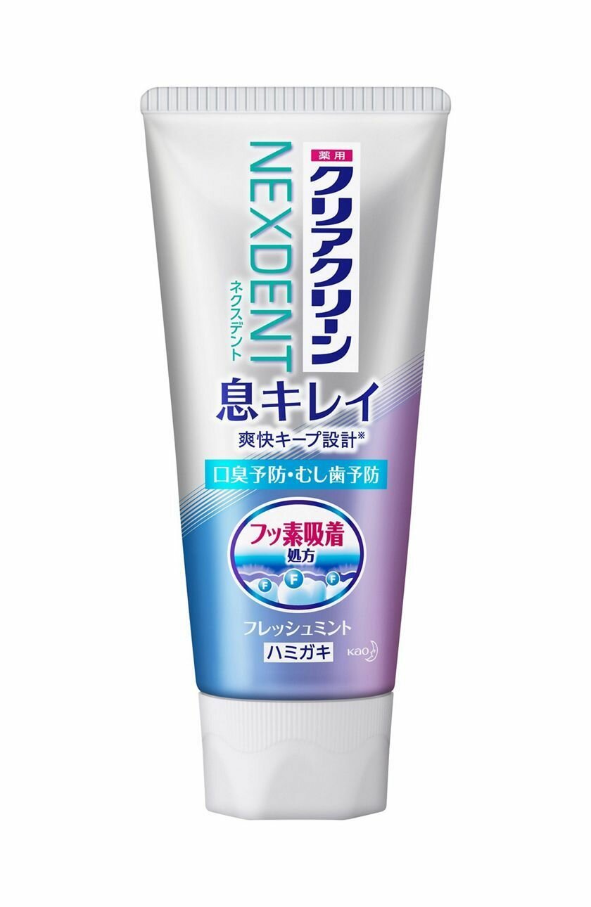 KAO Лечебно-профилактическая зубная паста со вкусом натуральной мяты "Clear Clean NEXDENT Breath Fresh Mint", 110 г