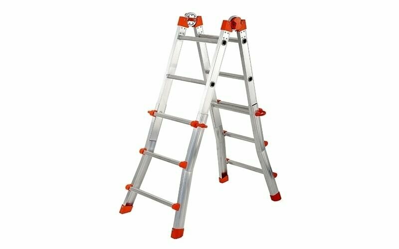Лестница-стремянка шарнирная телескопическая PEPPina Mini, 4х3 перекладины, GIERRE (Италия) арт. AL010