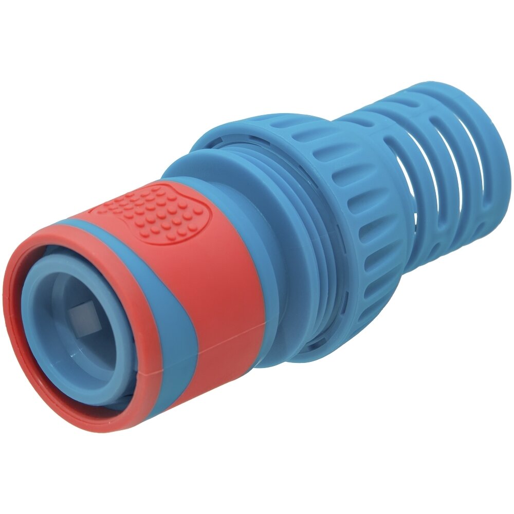 Соединитель без аквастопа для садового шланга 3/4", пластик/резина, MPF