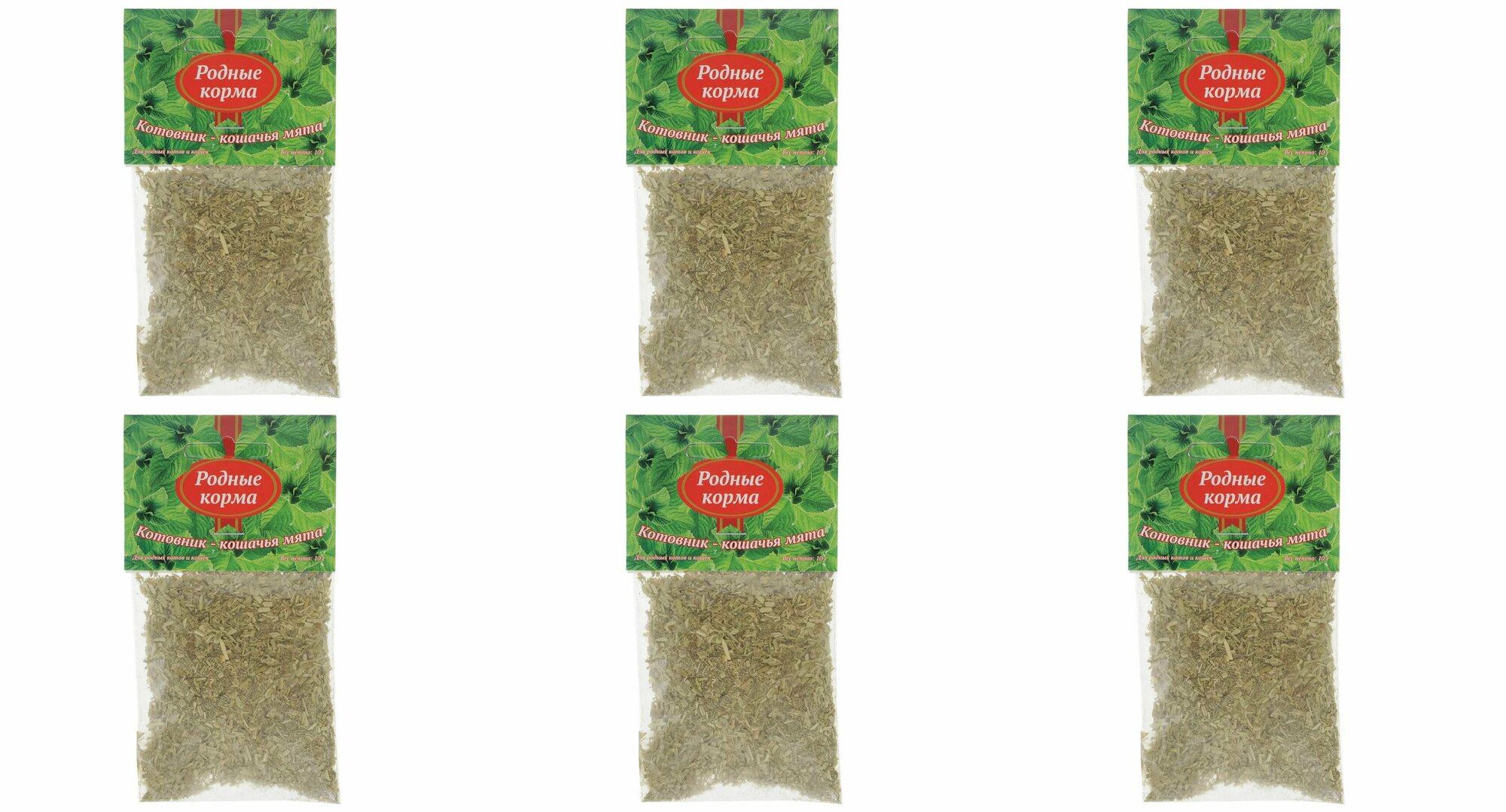 Родные корма Лакомство котовник кошачья мята,10 г,6 шт