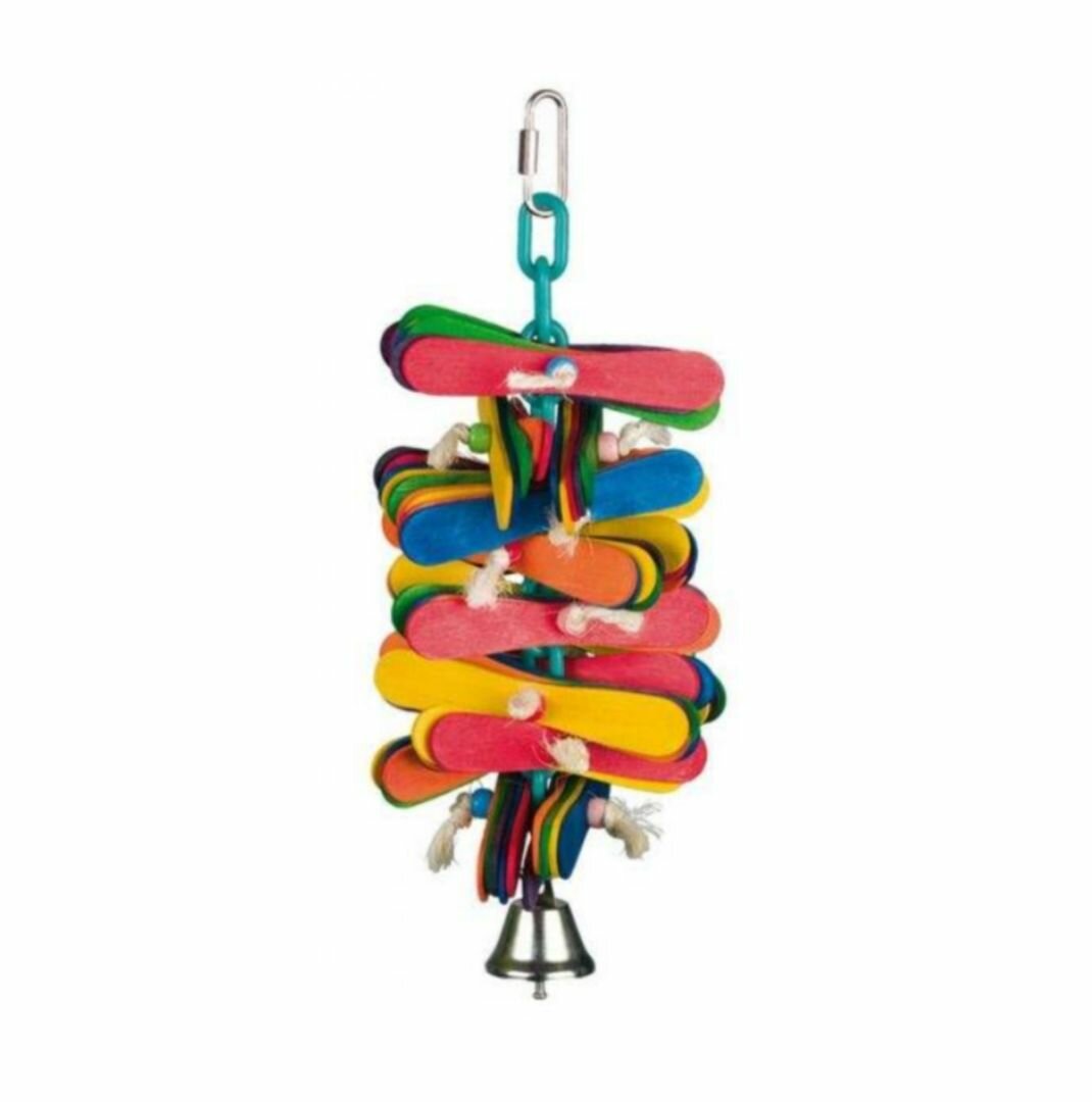 Nobby Игрушка для птиц Подвеска - цветные палочки, 25x9 см
