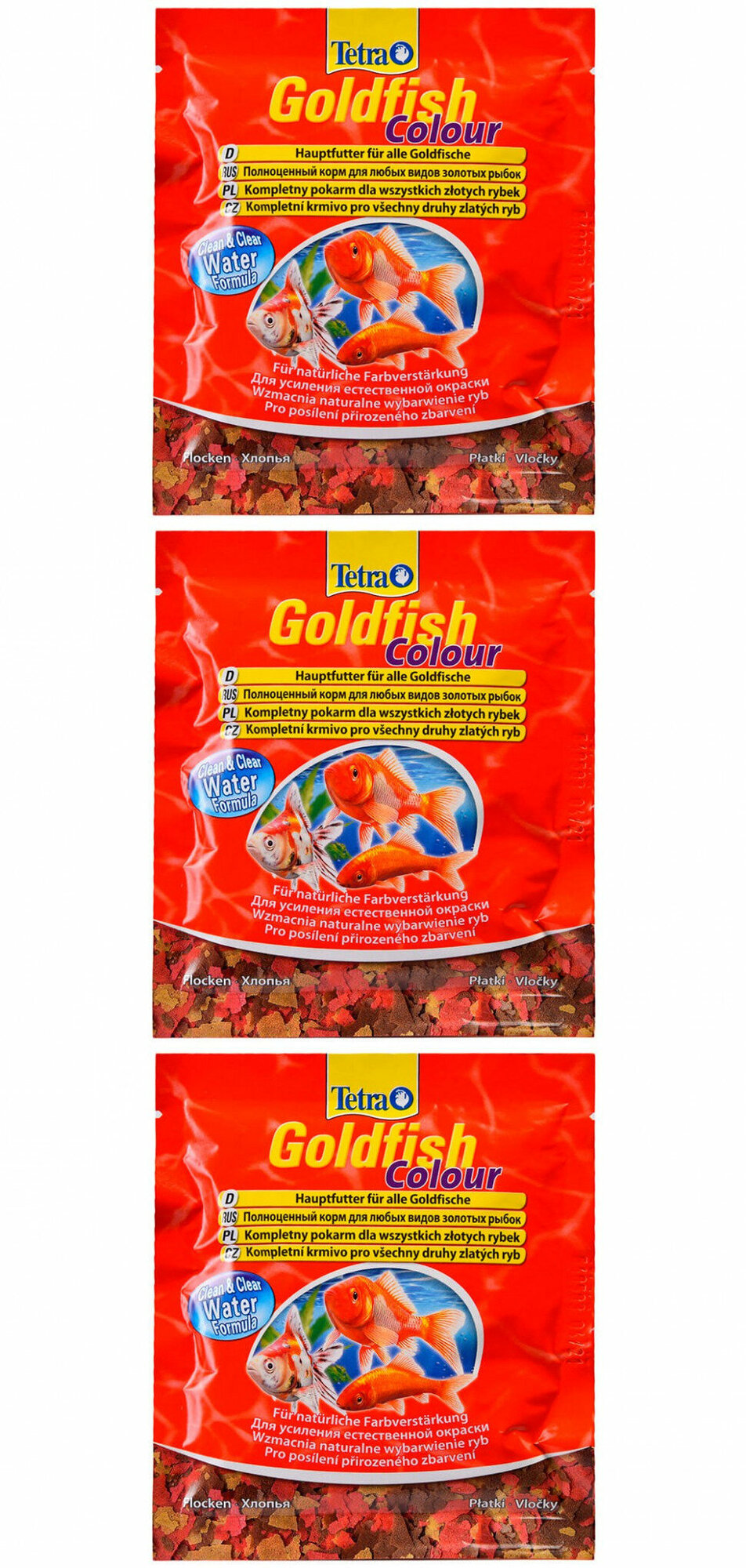 Tetra Корм для золотых рыбок Tetra Goldfish, хлопья 12г, 3 шт.