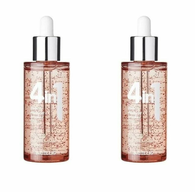 DR.CELLIO Сыворотка для лица с муцином улитки Dr.CELLIO Dr. G50 4 IN 1 CHOKCHOK AMPOULE Snail 50мл - 2 штуки
