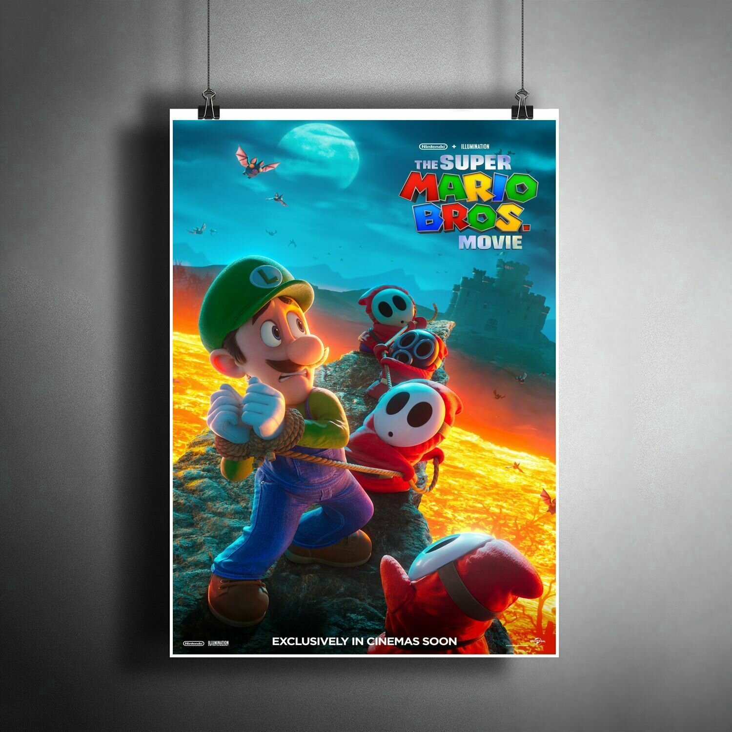 Постер плакат для интерьера "Фильм: Супербратья Марио в кино. The Super Mario Bros" / Декор дома, офиса, комнаты, квартиры, детской A3 (297 x 420 мм)