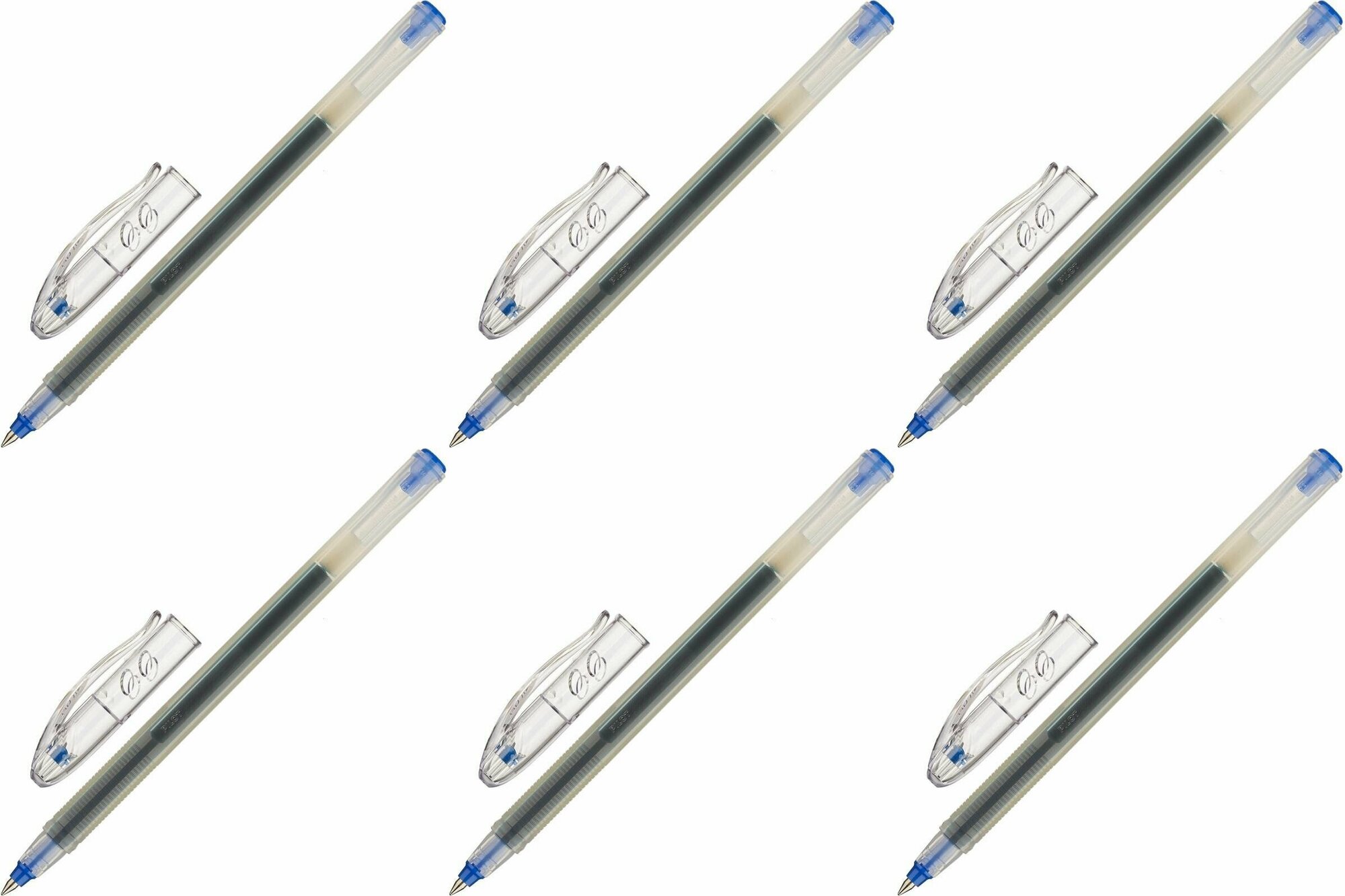 Pilot Ручка гелевая неавтоматическая одноразовая синяя 0,3 мм, 6 шт