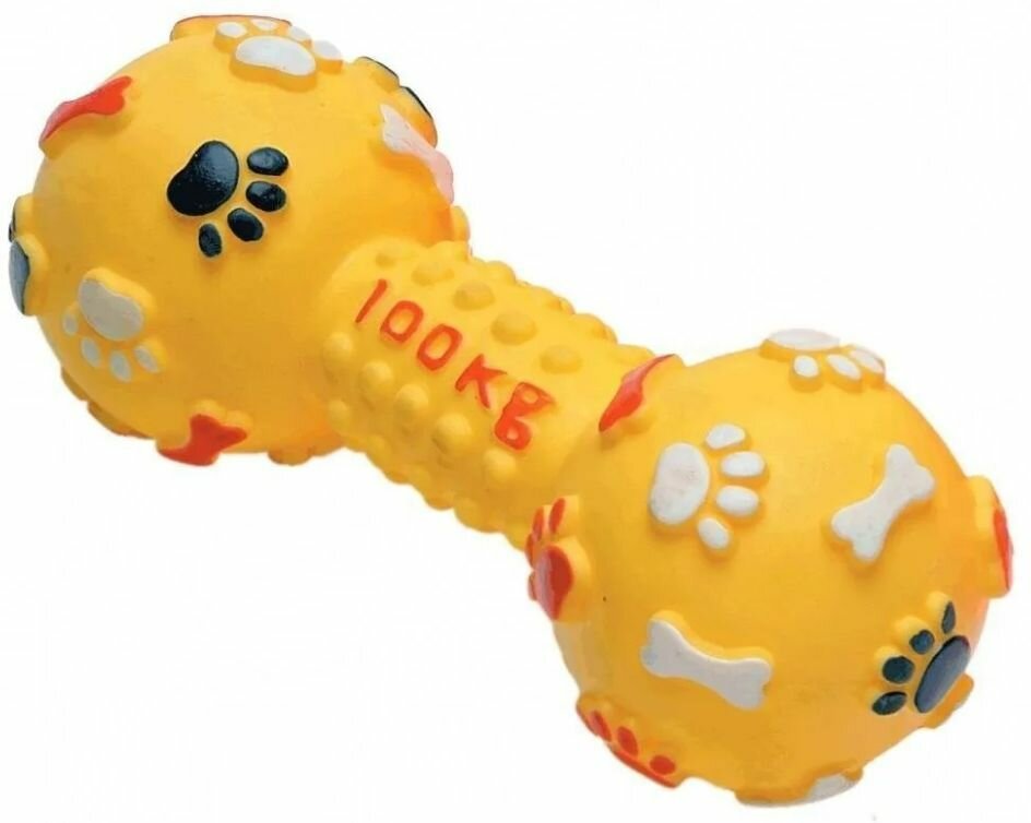 Nobby Игрушка для собак Гантель 100 кг, 14 см, винил