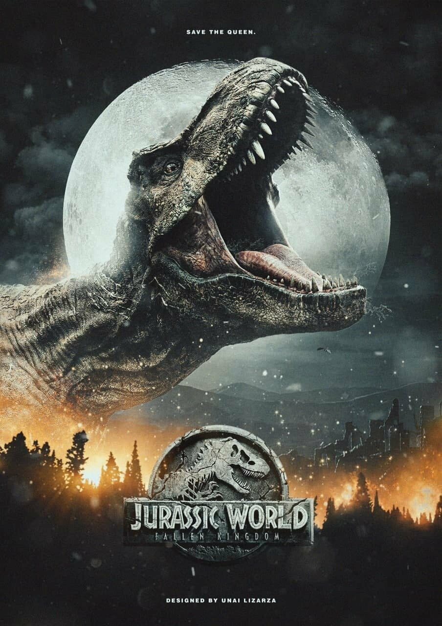 Плакат, постер Парк Юрского периода (Jurassic Park, 1993г) на бумаге, размер 21х30см