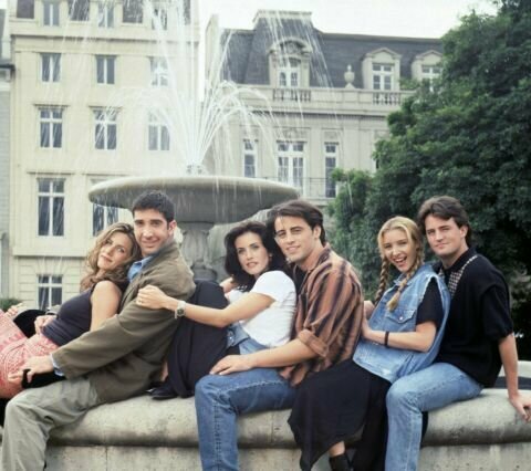 Плакат, постер The Friends, Друзья на бумаге, размер 21х30см