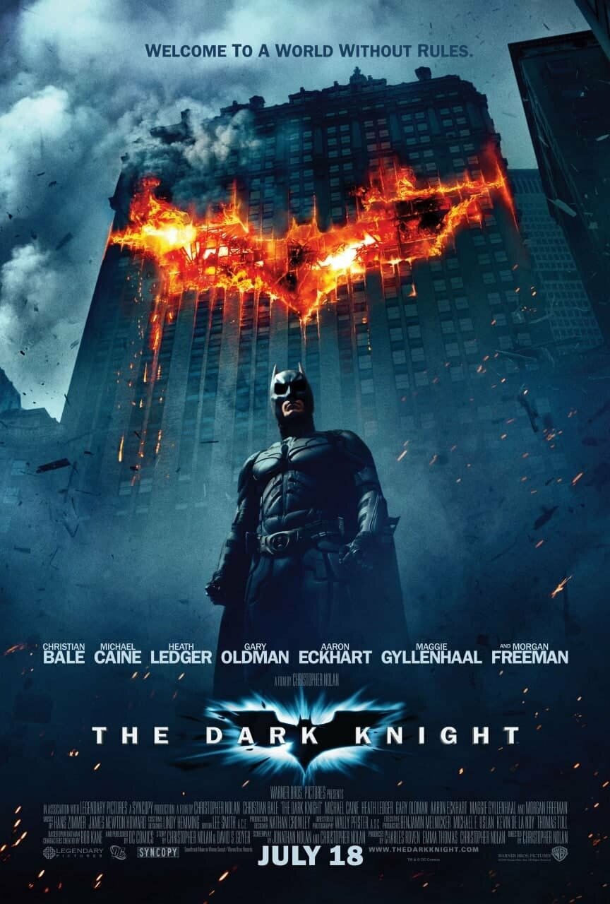 Плакат, постер Темный рыцарь (The Dark Knight, 2008г) на бумаге, размер 21х30см