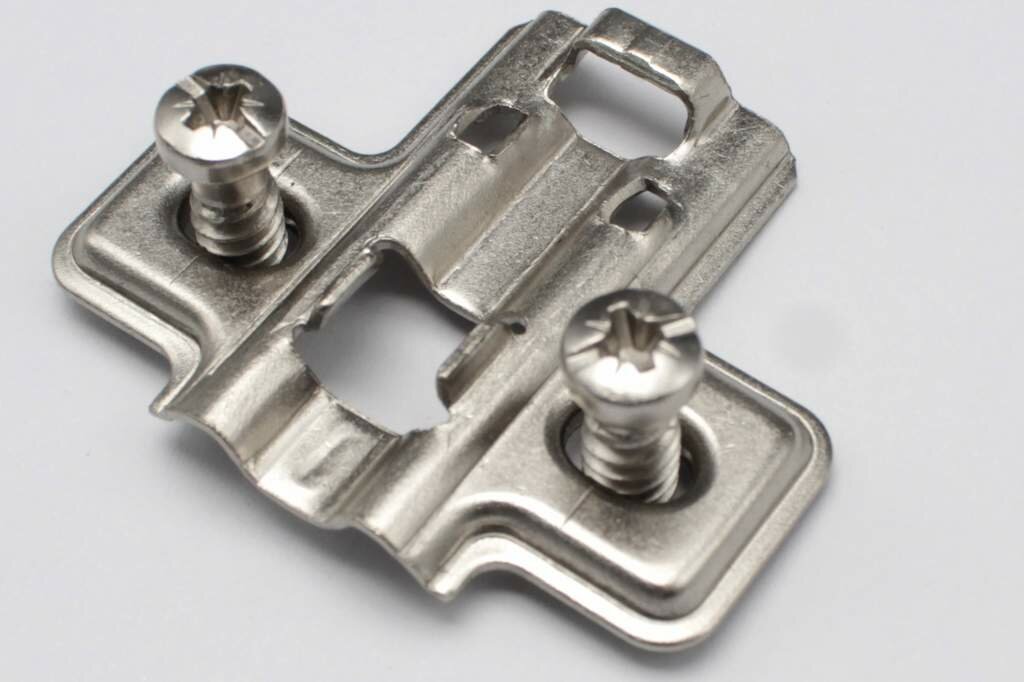 Планка монтажная для петель Firmax Smartline Clip On, Soft-Close, H=0, крестовая, евровинт, 4 шт