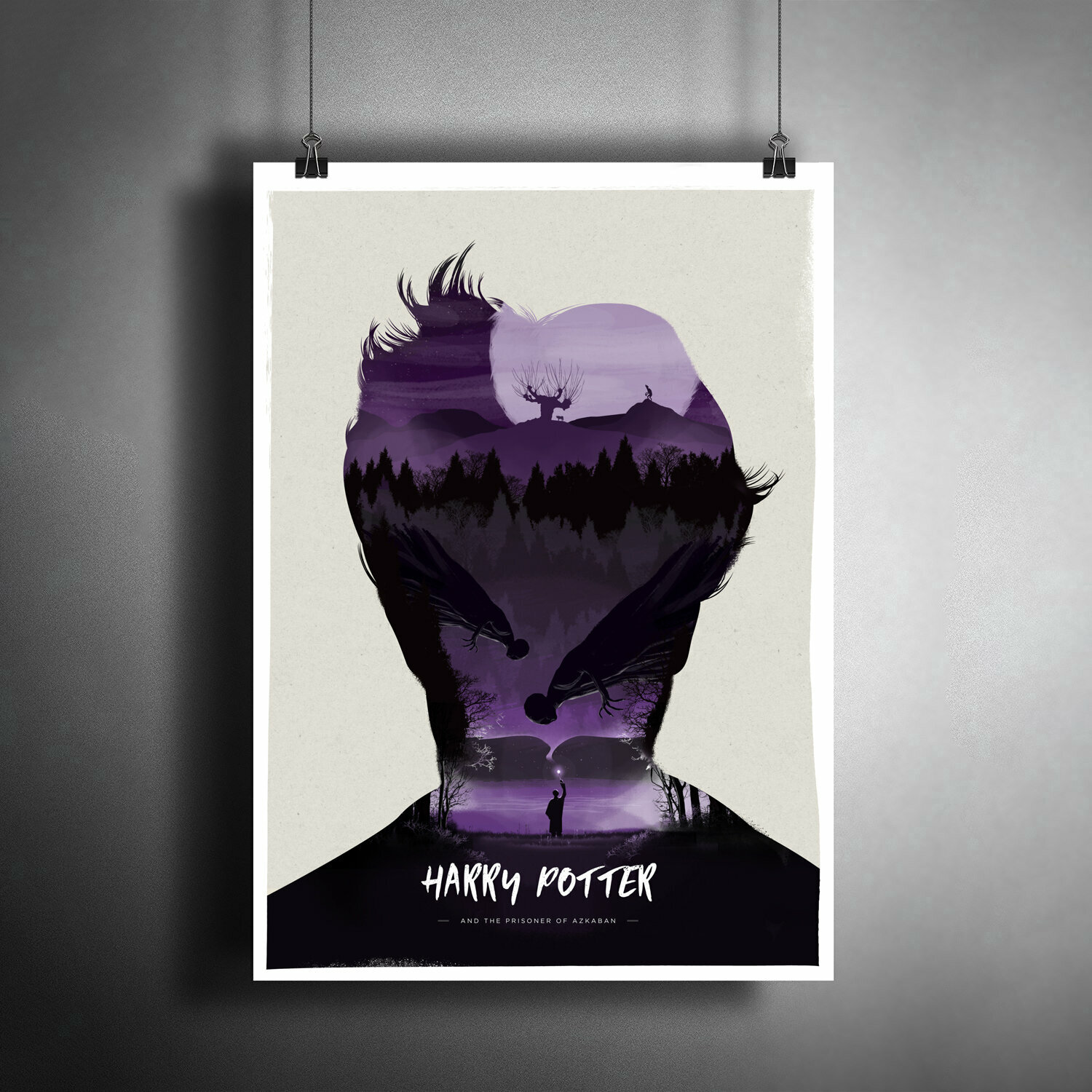 Постер плакат для интерьера "Фильм, книга Дж. К. Роулинг: Гарри Поттер и узник Азкабана. Harry Potter" / A3 (297 x 420 мм)