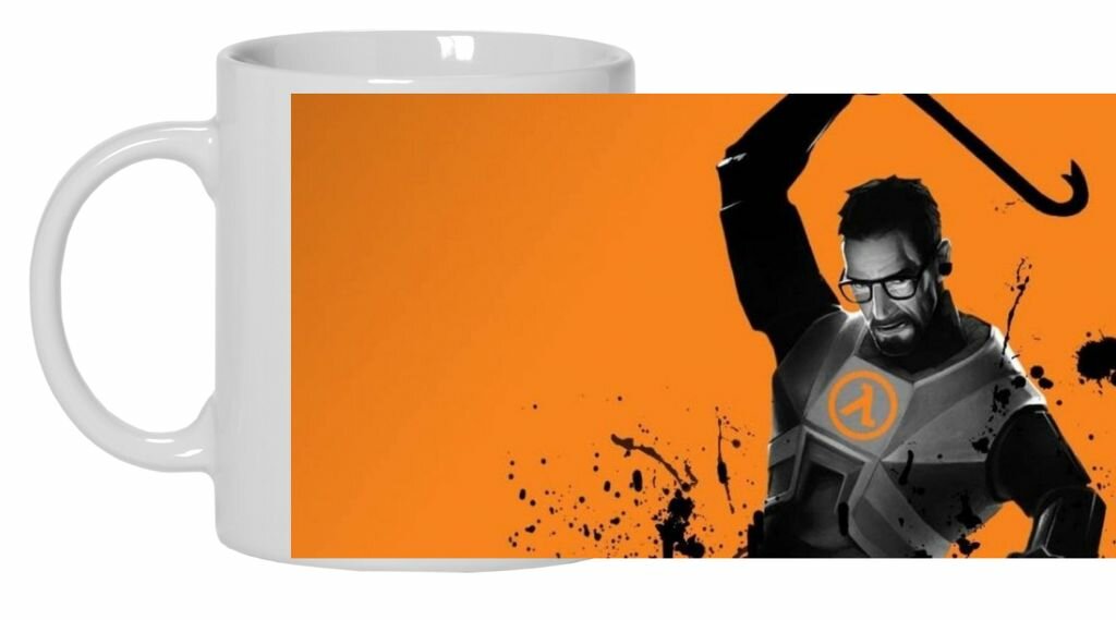 Кружка Half-Life, Халф Лайф №3, Обычная кружка