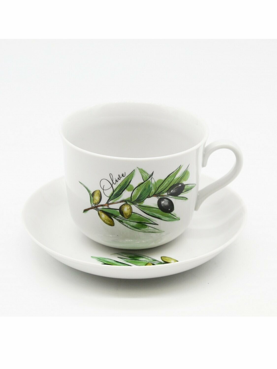 Чайная пара "Оливки" 450мл на форме "Ностальгия"
