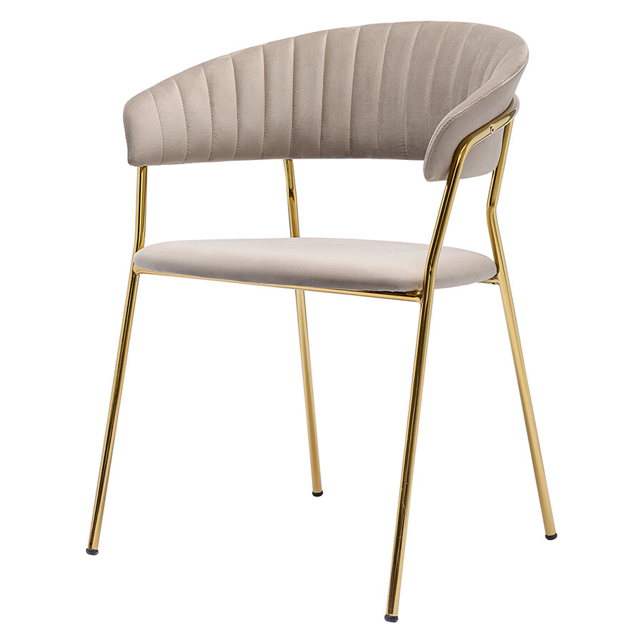 Стул кухонный Stefany мягкий велюр, серый Bergenson Bjorn, BB0000116