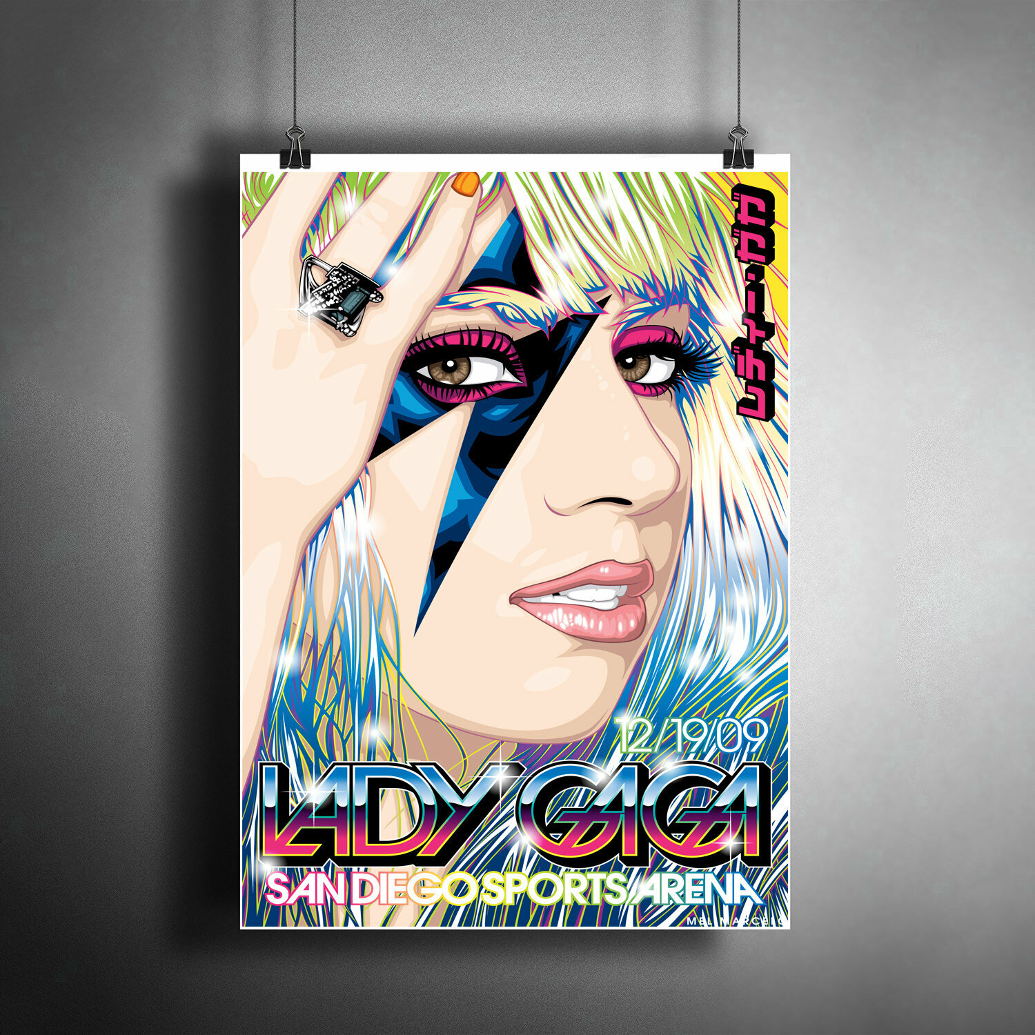 Постер плакат для интерьера "Американская певица Lady Gaga (Леди Гага)" / A3 (297 x 420 мм)