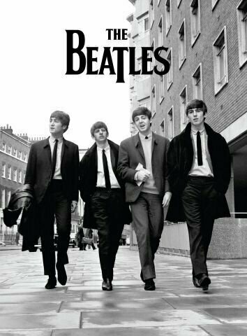 Плакат, постер The Beatles, Битлз на бумаге, размер 42х60см
