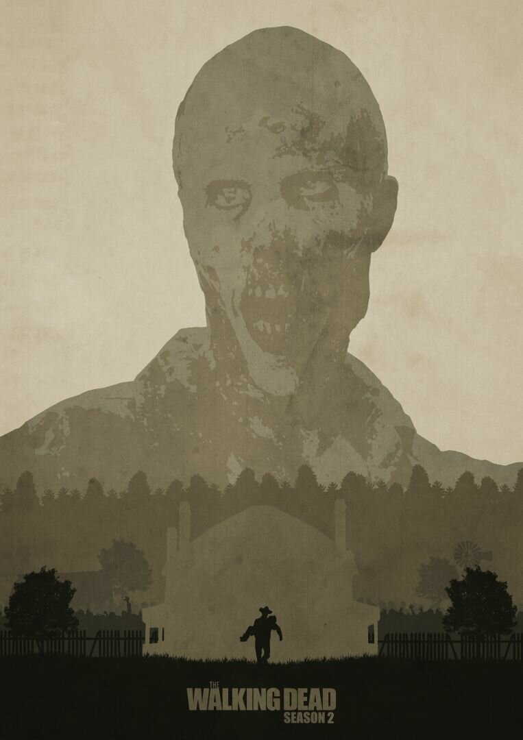 Плакат, постер Ходячие мертвецы/The Walking Dead на бумаге, размер 21х30см