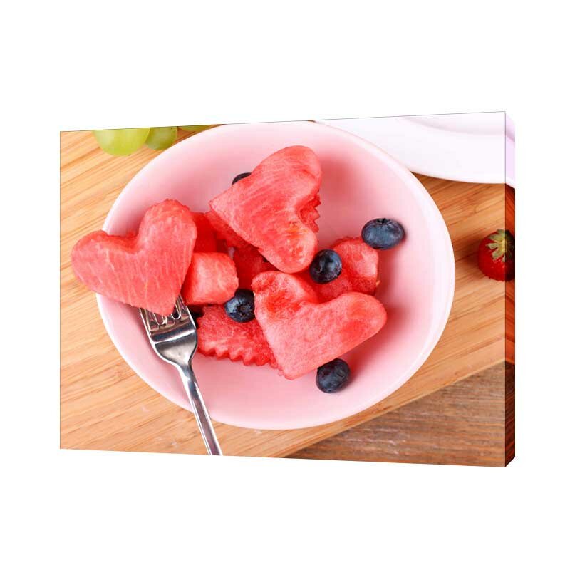 Картина на холсте Сердечный арбуз 100х80 см