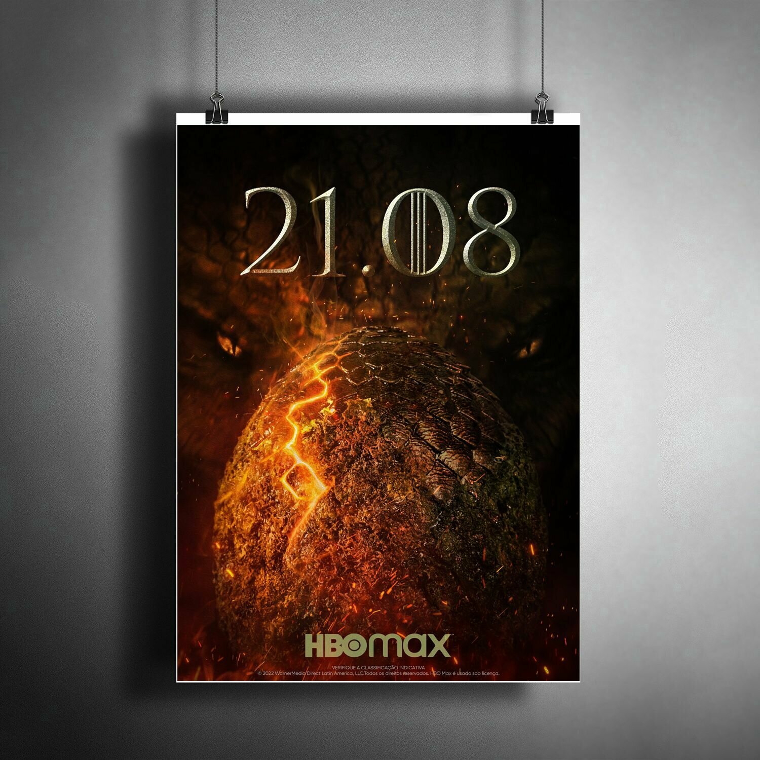 Постер для интерьера: сериал Дом Дракона / A3 (297x420 мм)