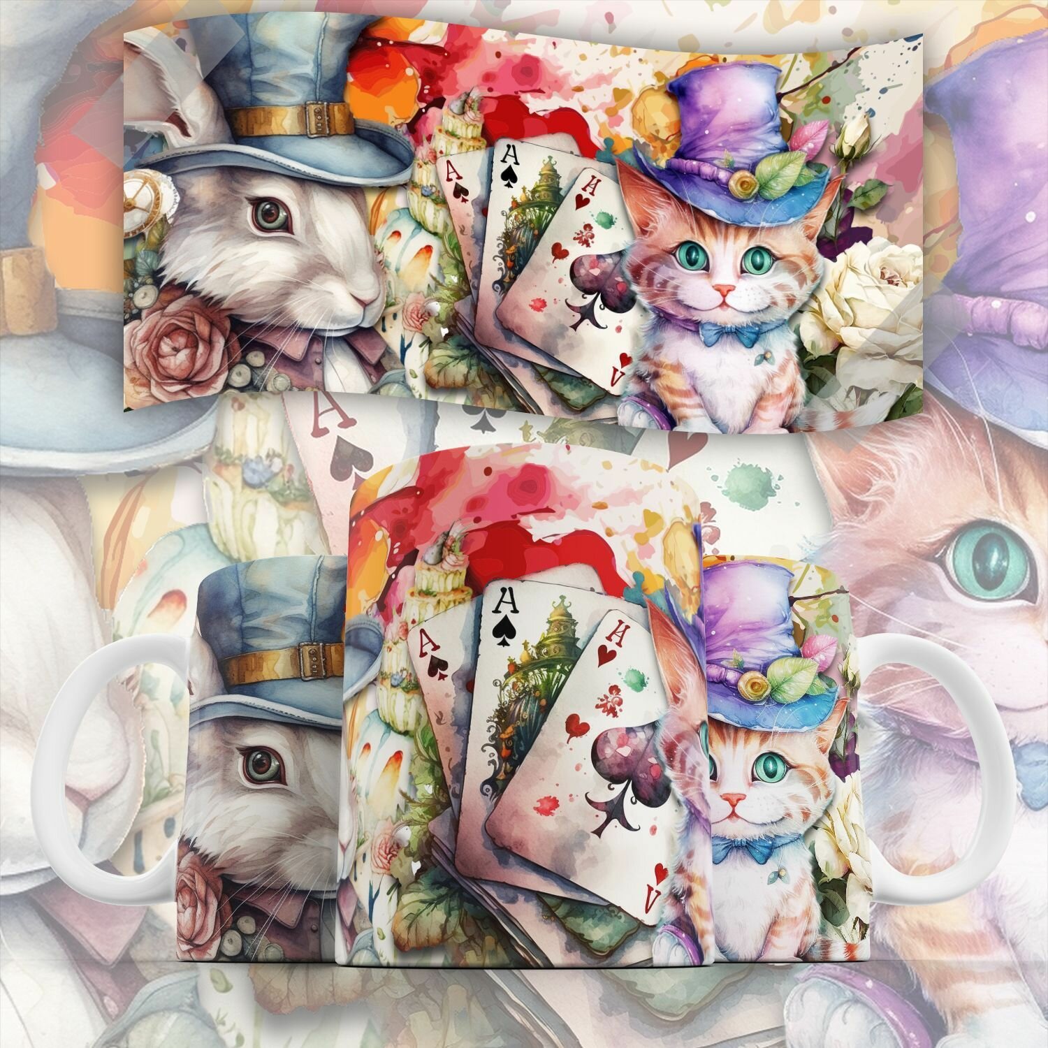 Кружка "Алиса в стране чудес" Forte Print 330мл