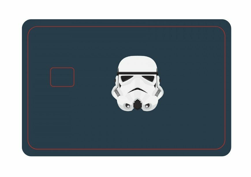Наклейка на банковскую карту, стикер на карту, маленький чип, мемы, приколы, комиксы, стильная наклейка, Звездные Войны