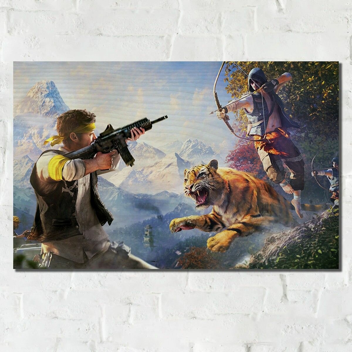 Картина интерьерная на дереве Far Cry 4 Злодей, Индюк, Шутер, Тибет - 14065