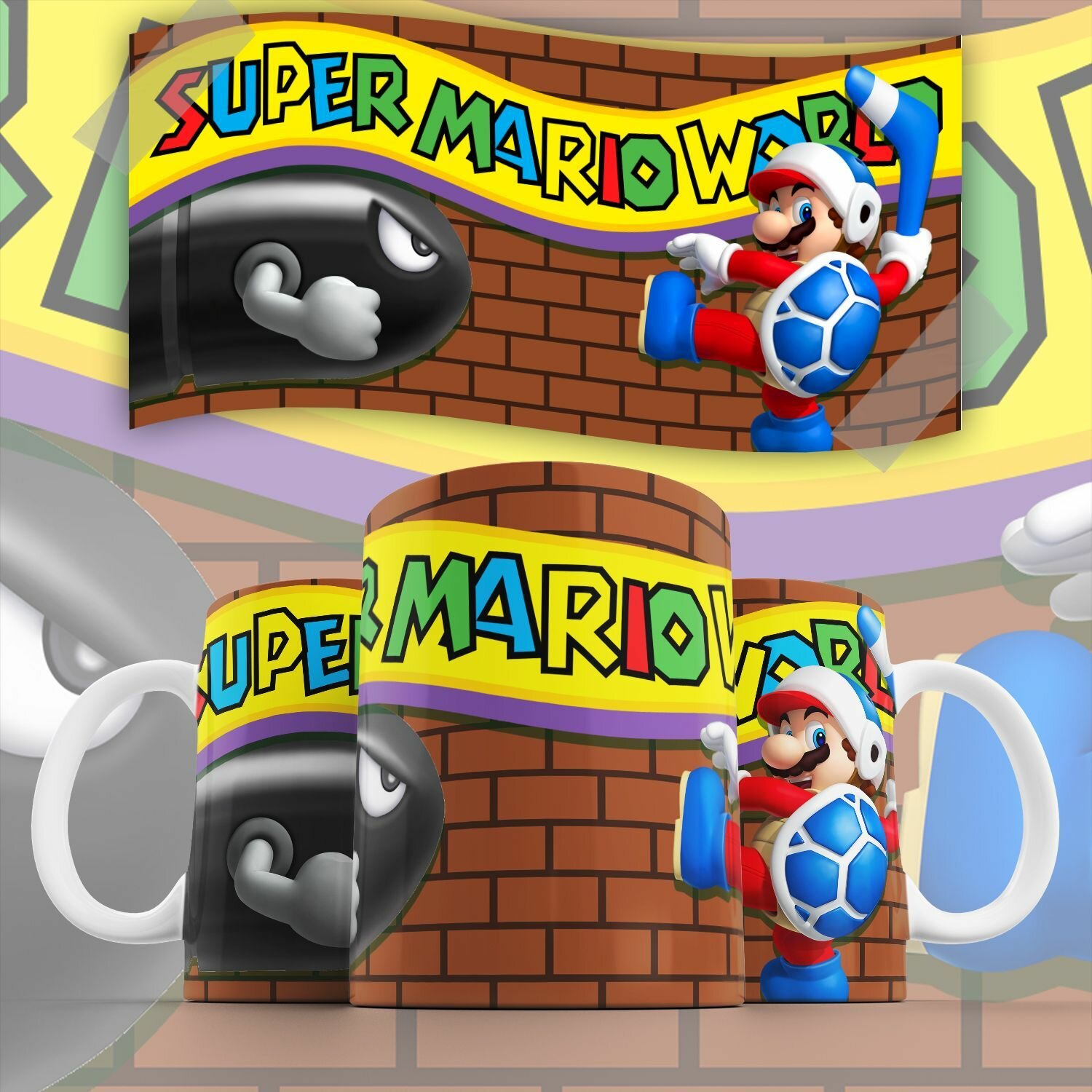 Кружка "Марио / Mario / Super Mario Bros" Forte Print 330мл