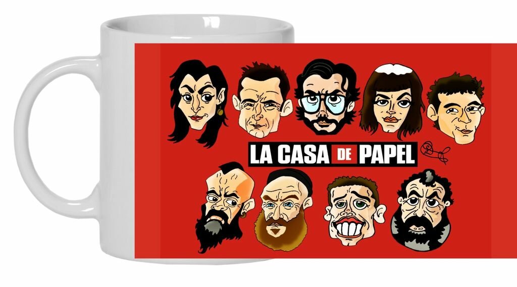 Кружка Бумажный дом, La casa de papel №3, Кружка-хамелион