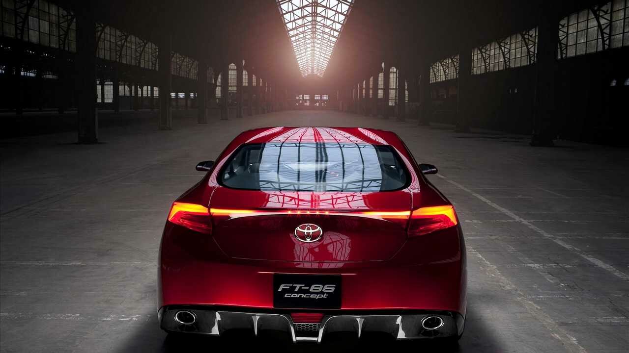Картина на холсте 60x110 LinxOne "Toyota 86 FT" интерьерная для дома / на стену / на кухню / с подрамником