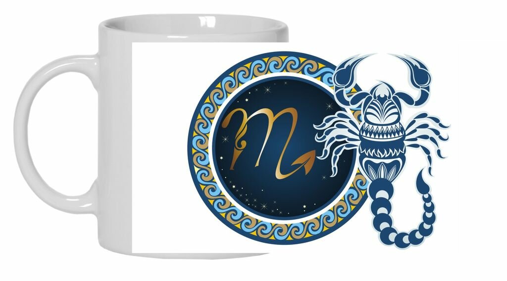 Кружка со знаком зодиака Скорпион №7, Обычная